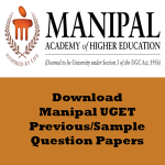 MANIPAL UGET 2023, 2022, 2021 Question Papers with Answers Pdf Download